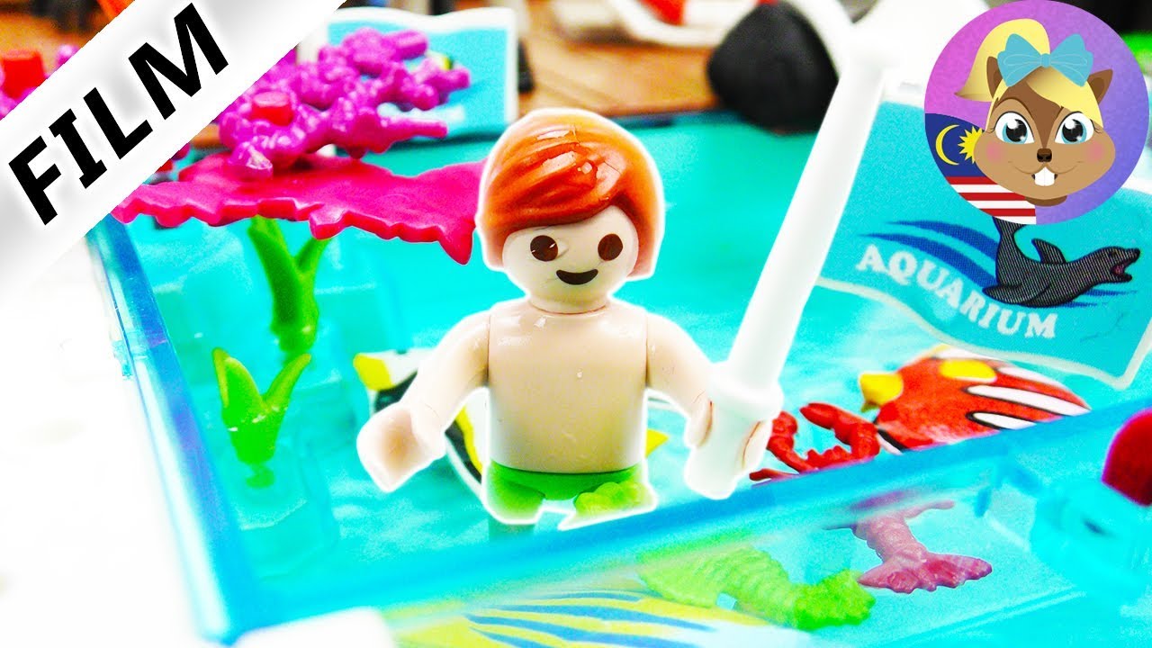 Filem Playmobil - POOL JADI AKUARIUM! JULIAN JADI MAKANAN IKAN? - Drama ...