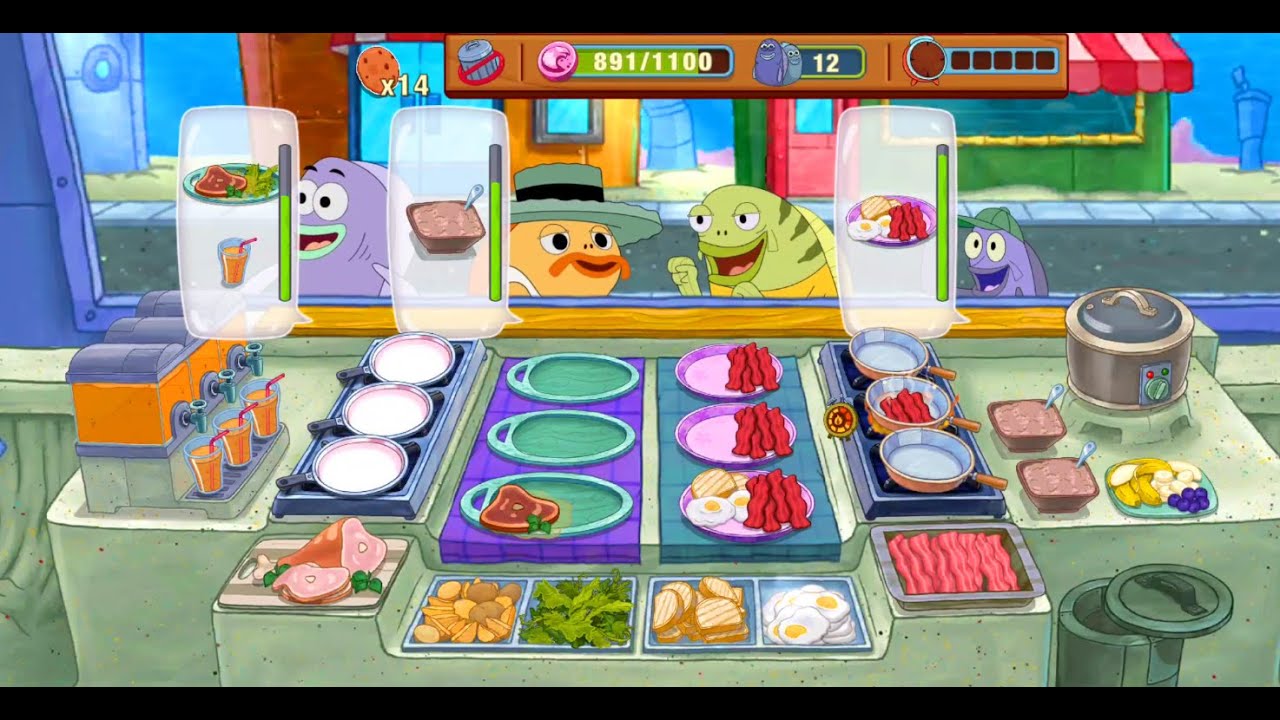 SpongeBob: Krusty Cook-Off part 7 - restaurant simulator game - The ...