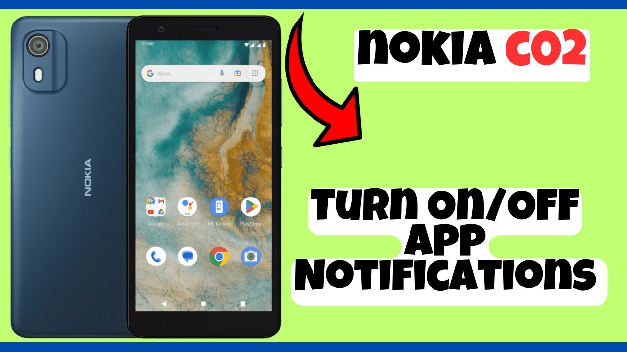 How to Turn On/Off App Notifications Nokia C02 - YouTube