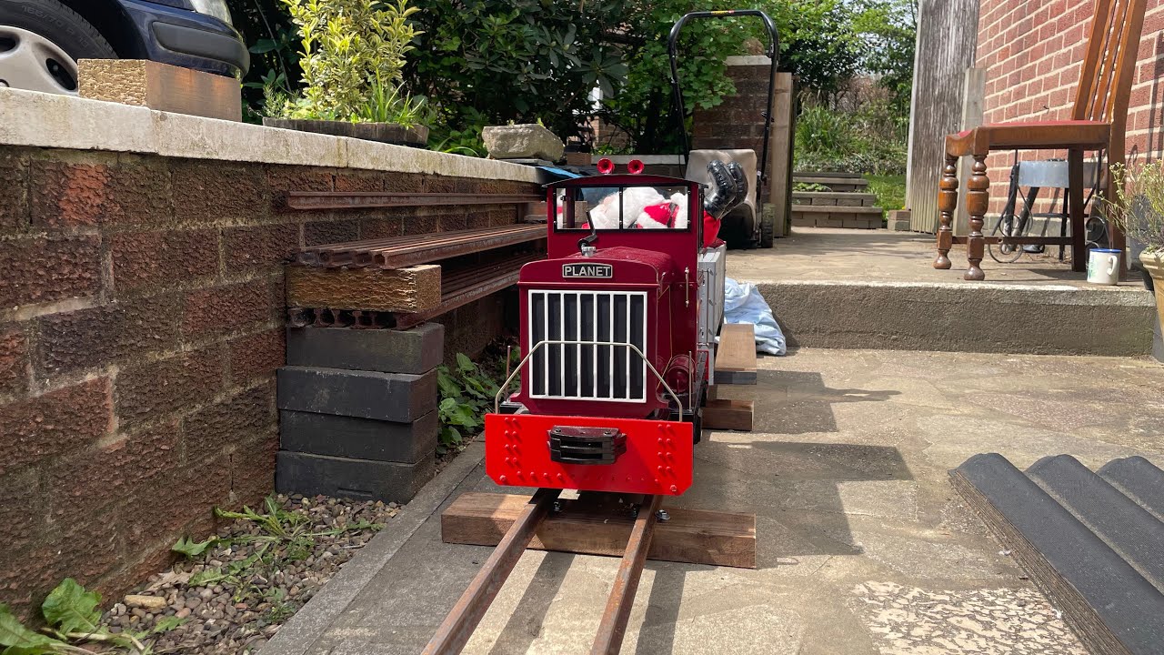 The first day of testing the 5” inch gauge railway - YouTube