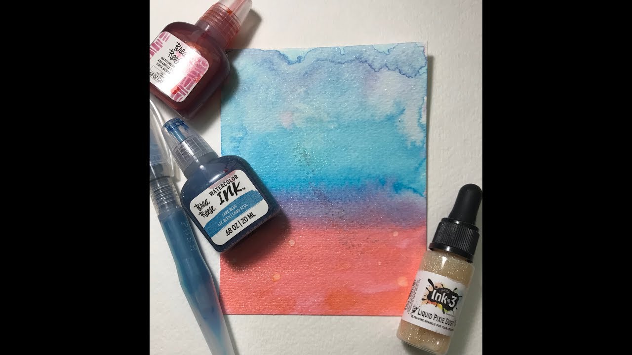 Tips Tricks and Techniques with T #010 Liquid H2O color from Brea Reese and Liquid Pixie Dust ...