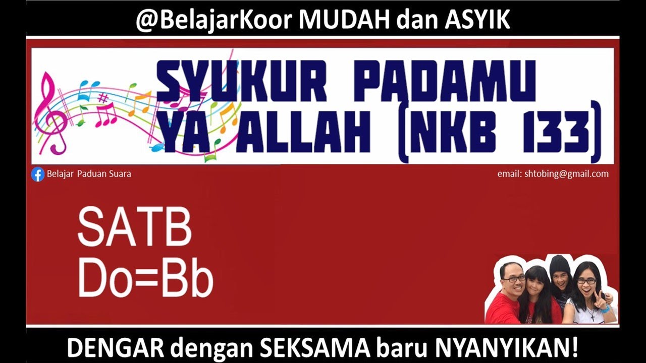 Harmoni SATB | SYUKUR PADAMU YA ALLAH | NKB 133 | YAMUGER - YouTube
