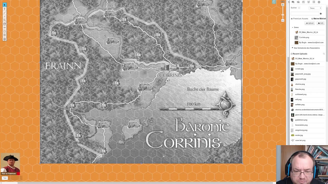 Roll20 Tutorial - Karten am Raster ausrichten - YouTube