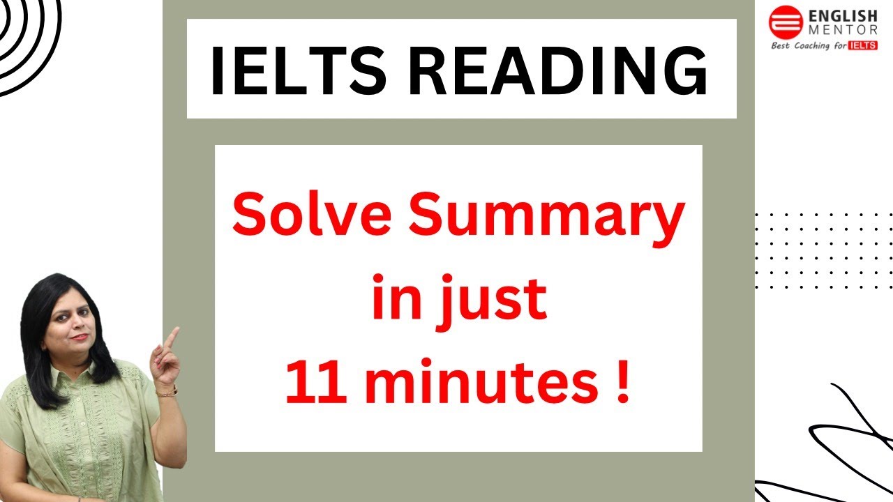 IELTS Academic Reading Summary Completion Strategies - YouTube