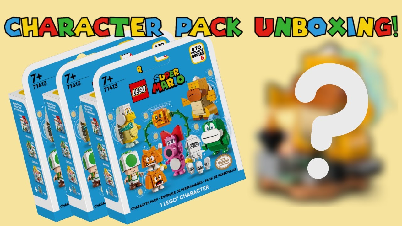 NEW! LEGO SUPER MARIO Series 6 Character Packs Unboxing - I GOT SO ...