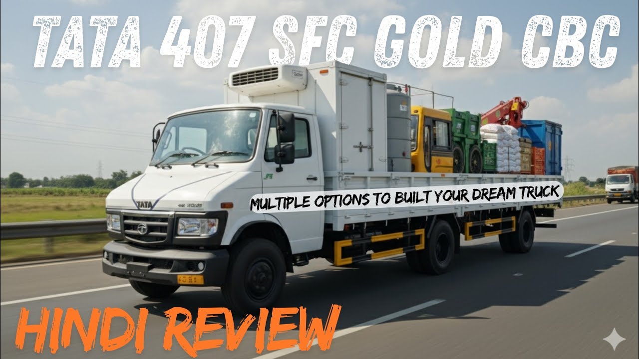 Tata 407 Gold SFC Cabin Body Chassis 3500 wheelbase detailed review ...