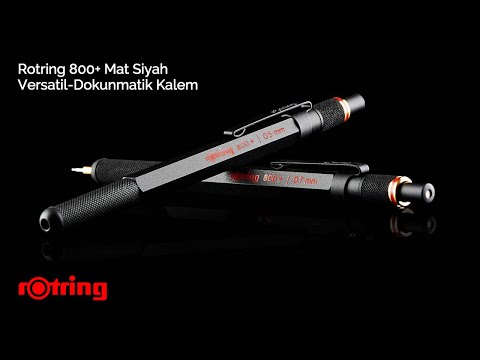 Rotring 800+ Mat Siyah Versatil-Dokunmatik Kalem