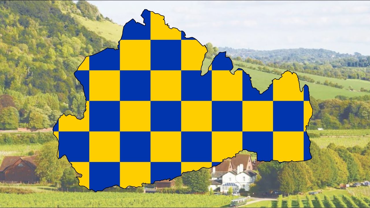 Surrey - Flag Map Speedpaint - YouTube