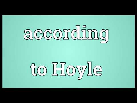 According to Hoyle Meaning