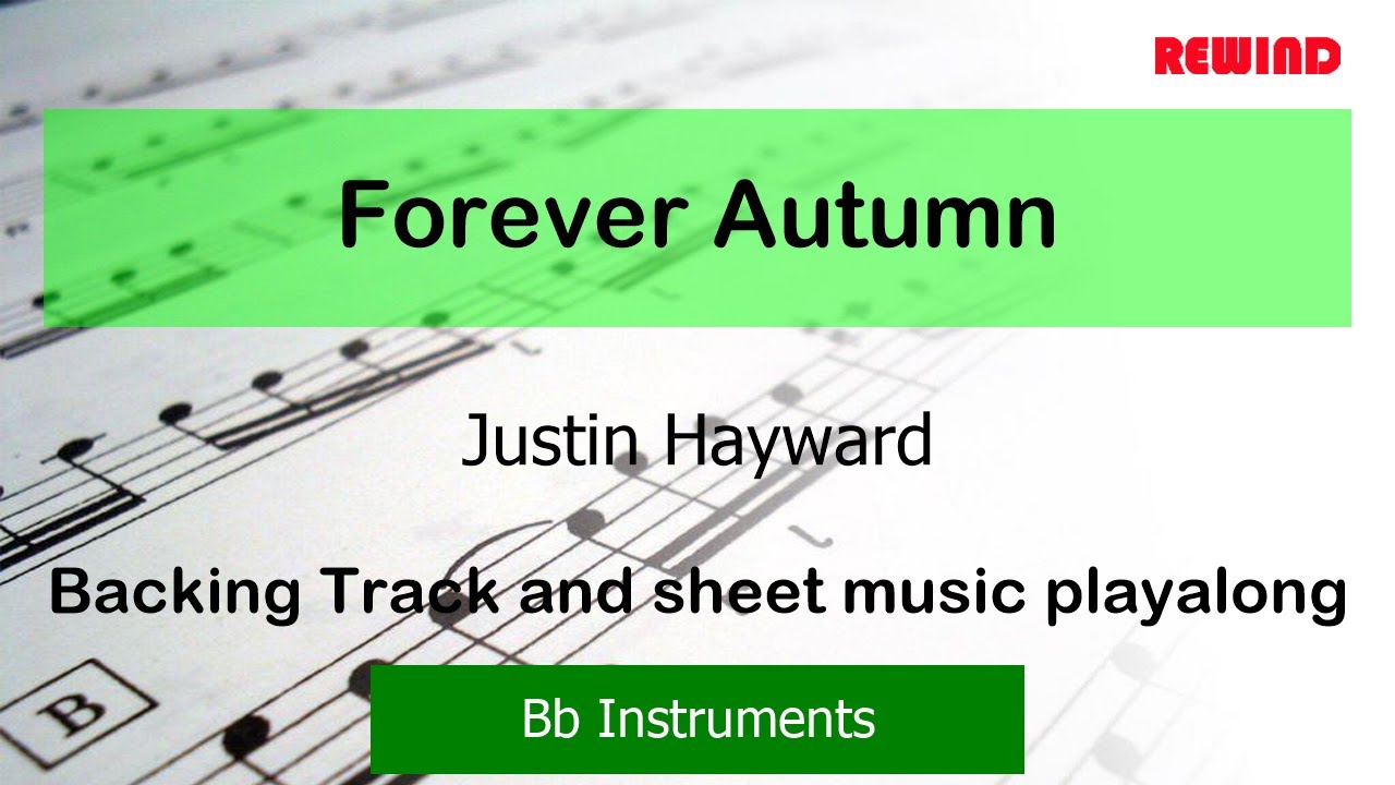 Justin Hayward Forever Autumn Tenor Sax Clarinet Trumpet Backing Track ...