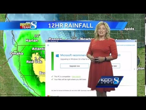 Windows 10 Upgrade Fail - KCCI meteorologist gets upgrade surprise on ...