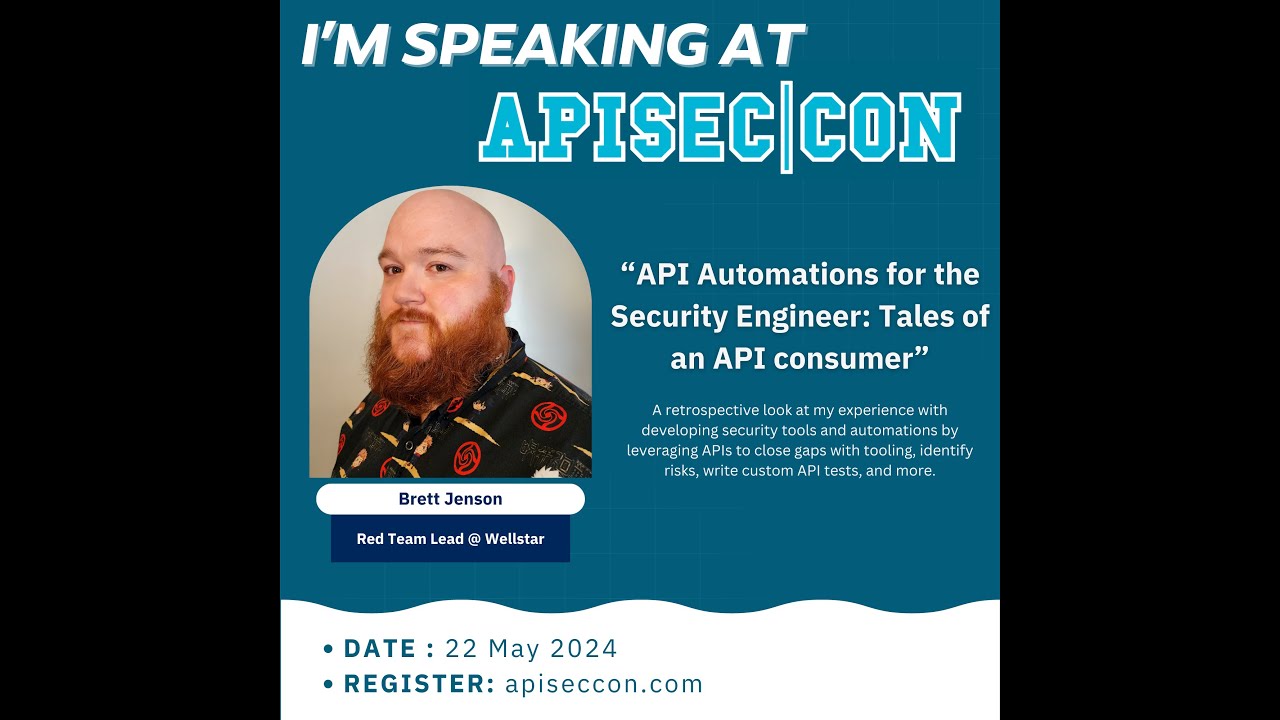 API Automations for the Security Engineer: Tales of an API consumer with Brett Jenson - YouTube