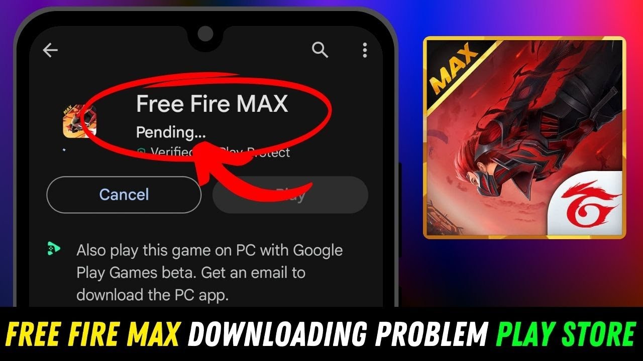Free fire max download problem play store || Free fire max download ...