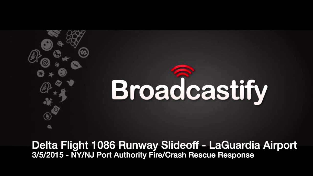 Delta Flight 1086 Runway Slide-off Port Authority Fire/Crash Response ...