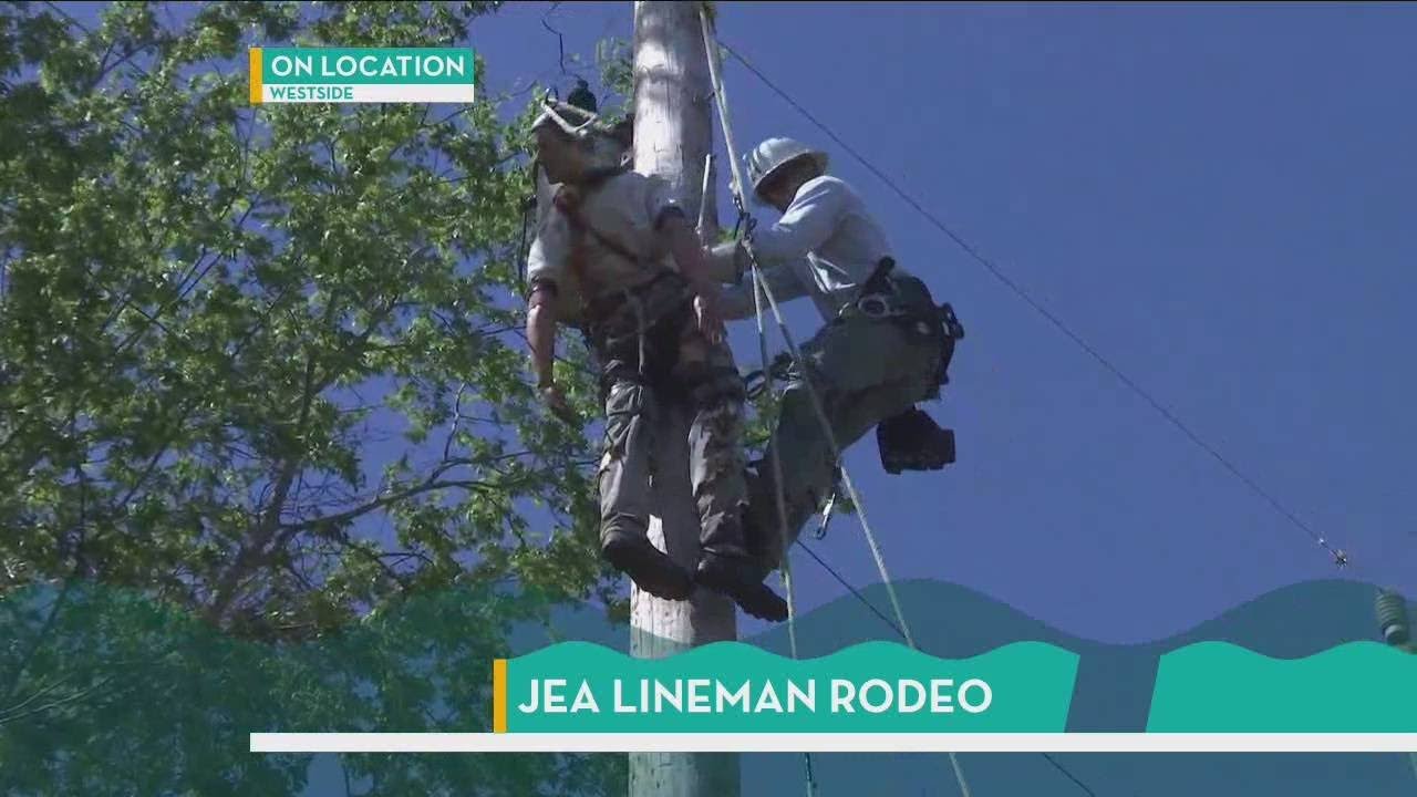 JEA Linemen Get Set To Represent First Coast in Rodeo - YouTube