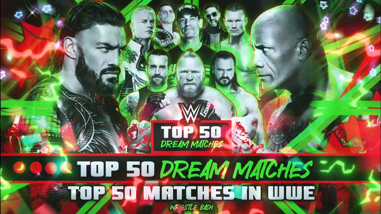 Top 50 Dream Matches in WWE - YouTube