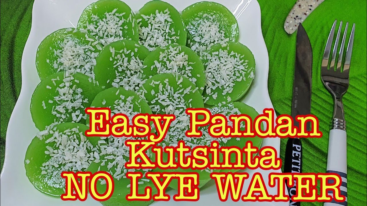 How to make Easy Pandan Kutsinta/NO LYE WATER - YouTube