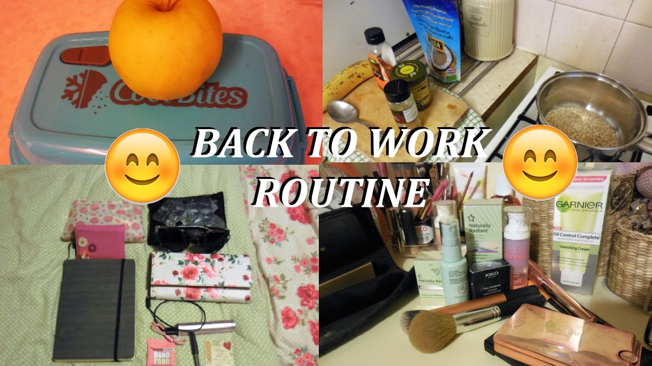 Back To Work Evening Routine - YouTube