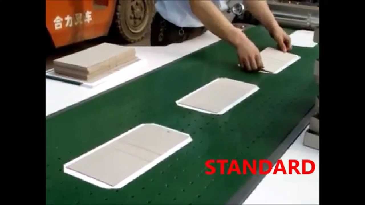 Rigid box making Gluing machine - YouTube
