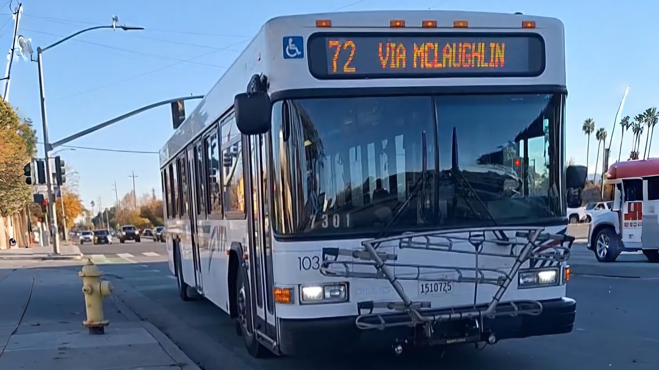 Santa Clara VTA 2001 Gillig Low Floor 40' #1034 on Line 72 - YouTube