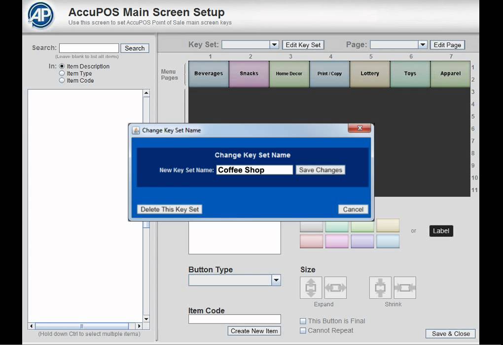 Key Sets for Retail POS - YouTube