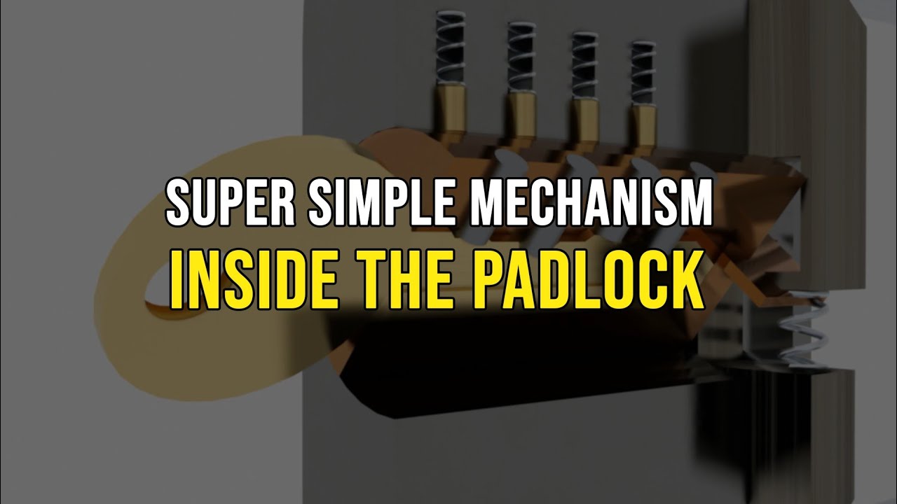 The Super Simple Mechanism Inside The Padlock - YouTube