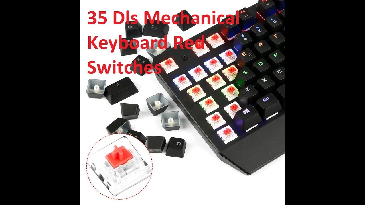 35 dollars Mechanical Keyboard - LESHP Mechanical Gaming Keyboard Red ...