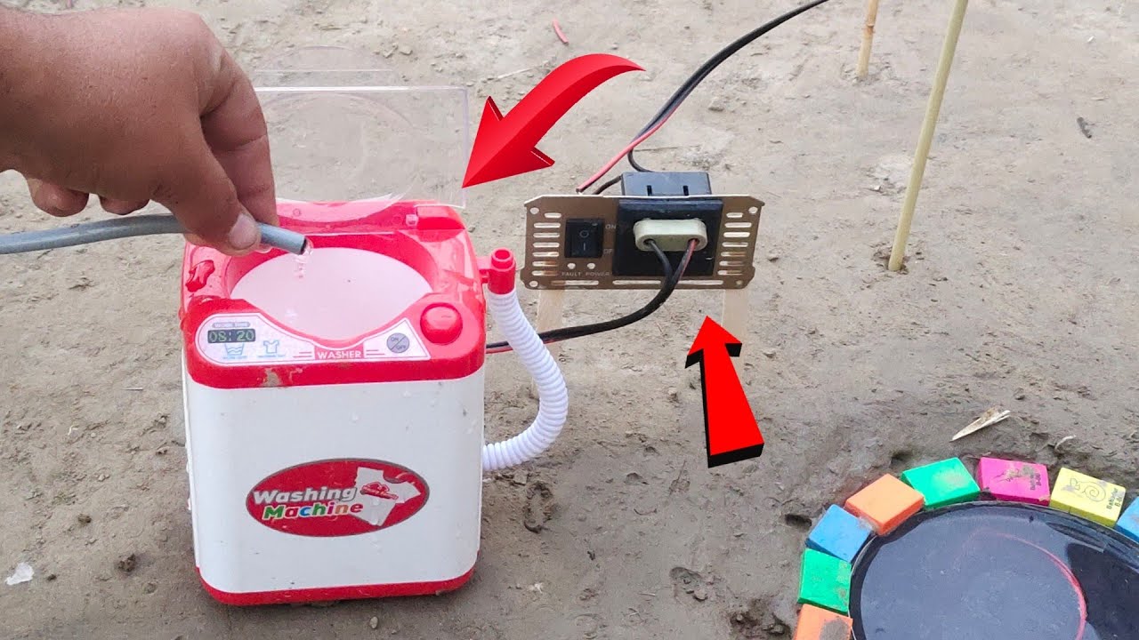 Diy Miniature Mini Washing Machine To Electric Washing Machine - YouTube