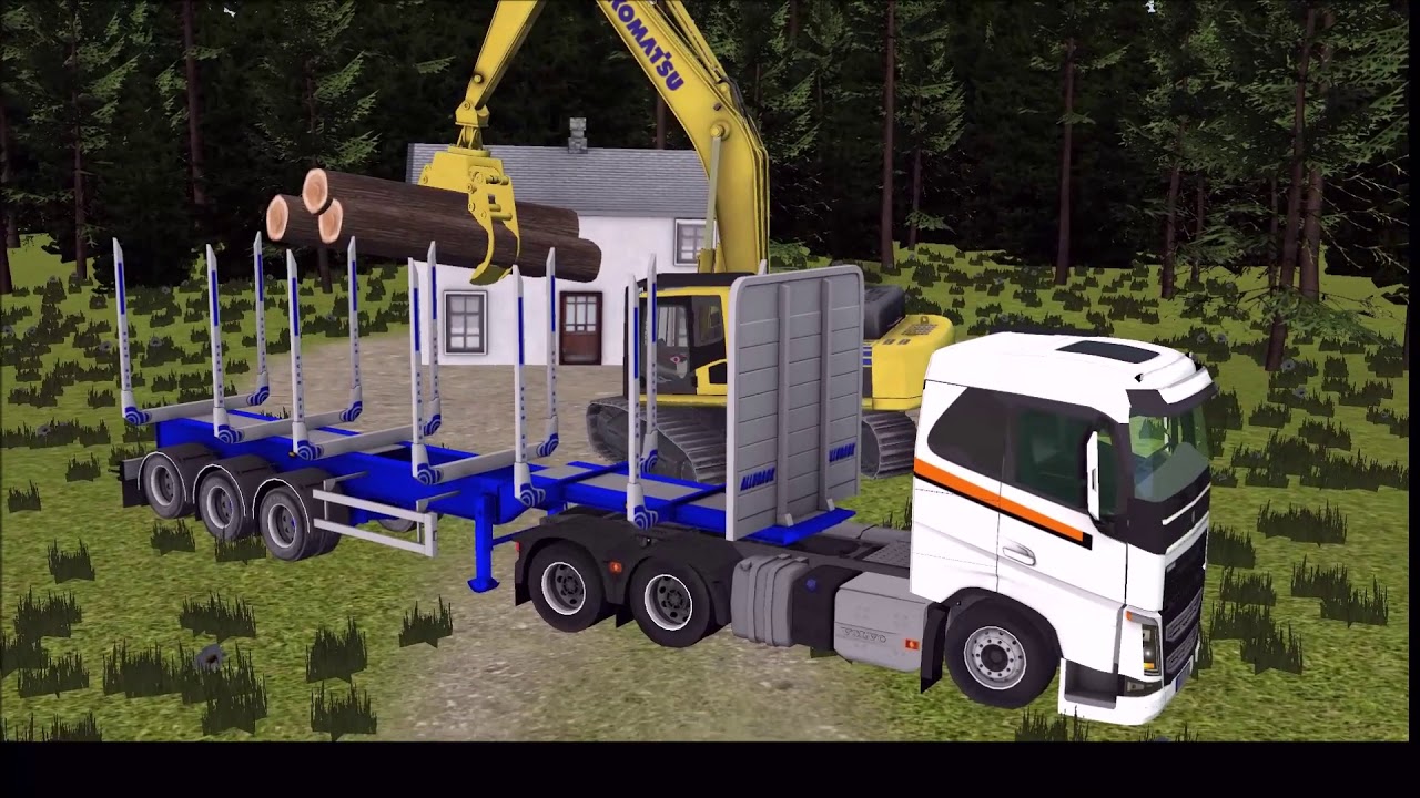 Rigs of Rods moving lumber - YouTube