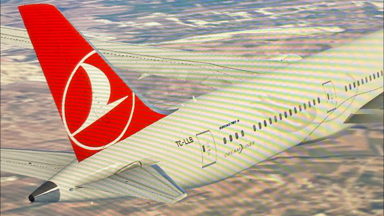 Turkish Airlines TK192 landing in Istanbul (IST) from Dallas Fort Worth ...