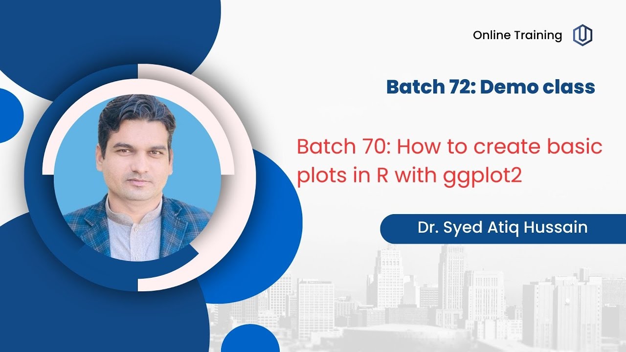 Batch 70: How to create basic plots in R . Demo class for Batch 72 ...