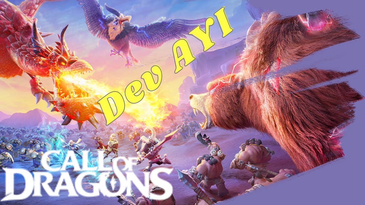 Call Of Dragons* Dev ayı Ve Elit Baskın Rehberi - YouTube