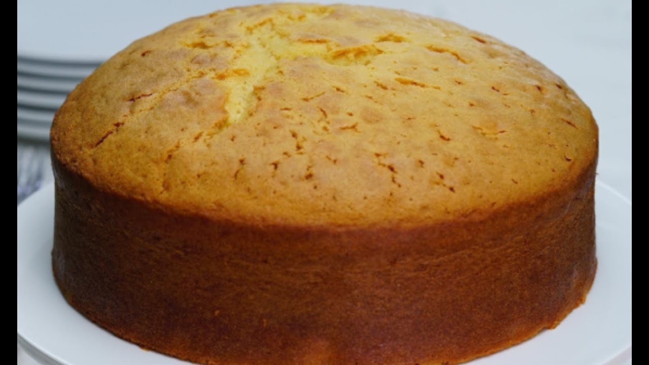 How To Make Simple Vanilla Sponge Cake | Moist Butter Cake | Home4Foods ...