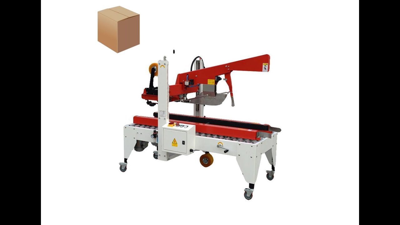 Semi Automatic Taping Machine - Flaps & Folding 2 - YouTube