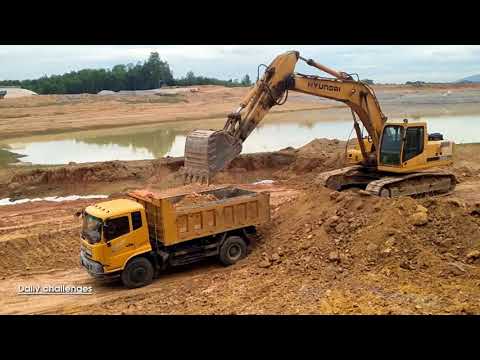 Günlük zorluklar #87 / HUYNDAI 3000 LC-7 Ekskavatör ve Büyük Kamyon