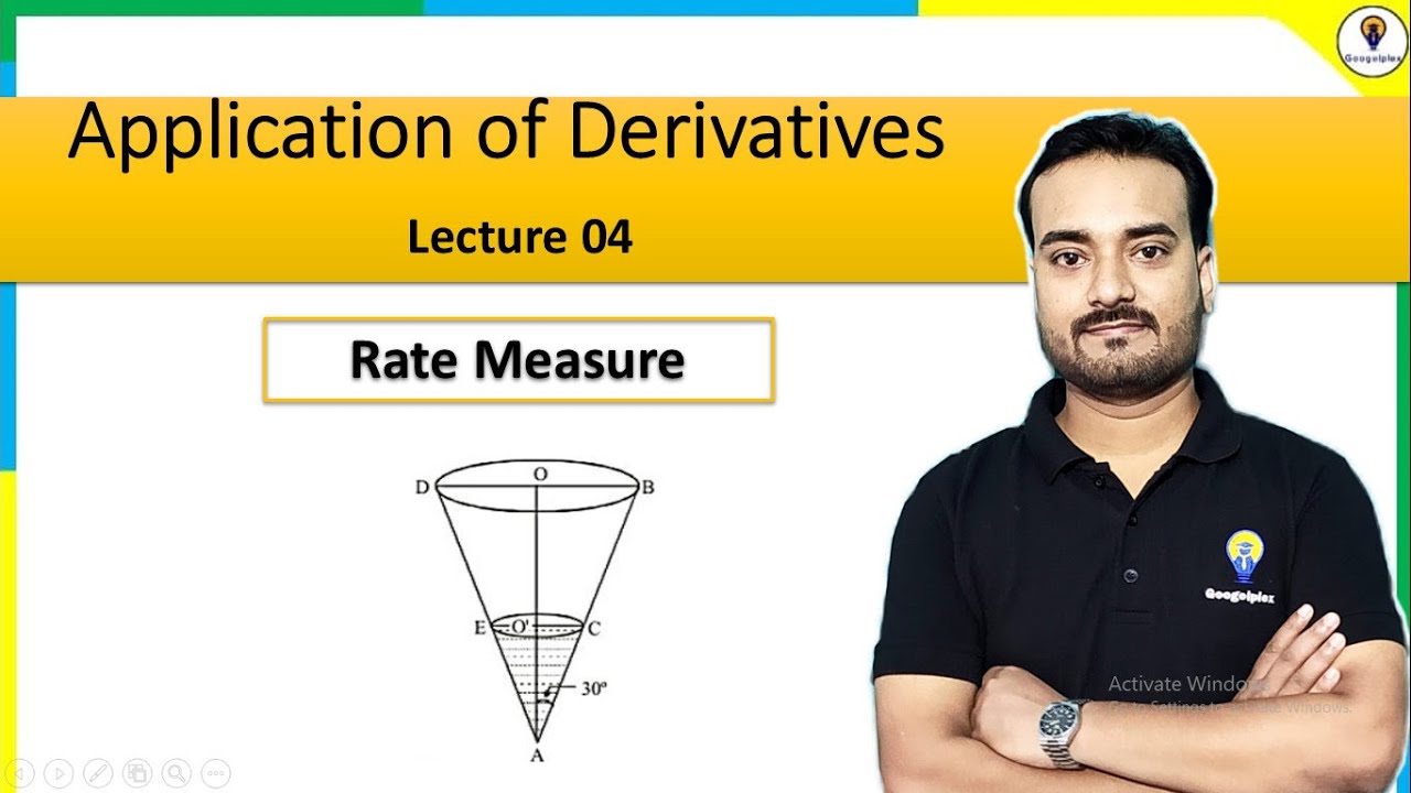 Rate Measure | Application of Derivatives | Day 04 | Class XII | IIT ...
