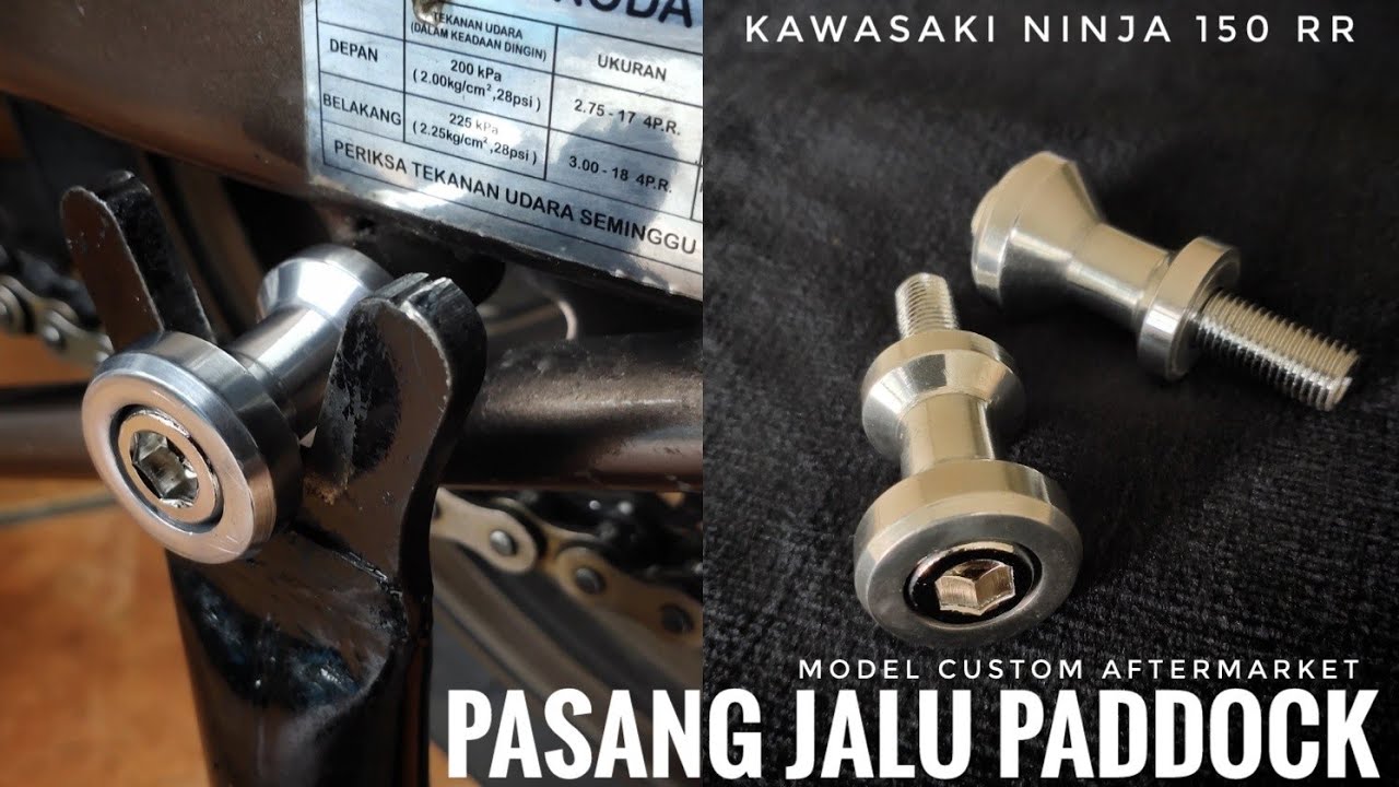 Pasang Jalu Paddock Kawasaki NInja 150 RR - YouTube