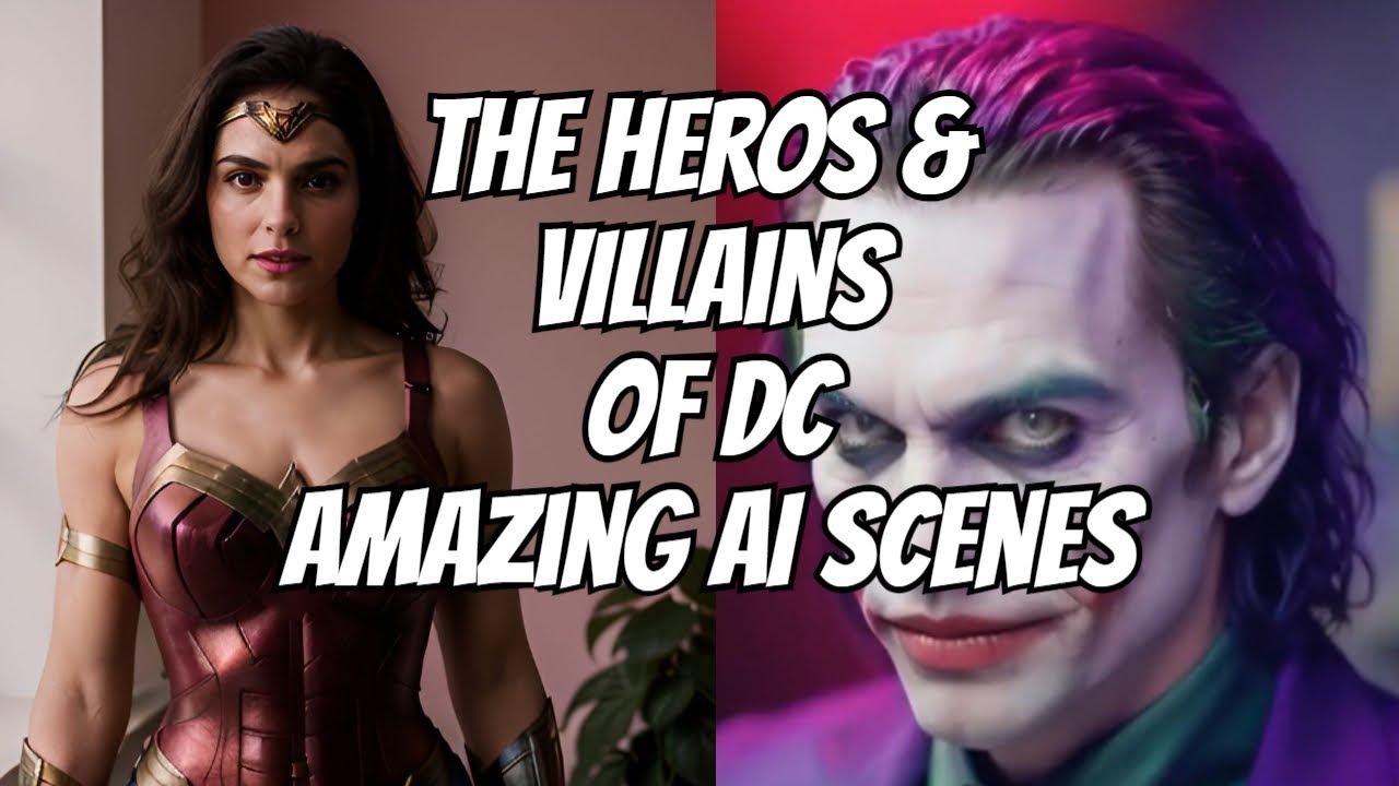 The Heroes and Villains of DC: Amazing AI generated scenes - YouTube