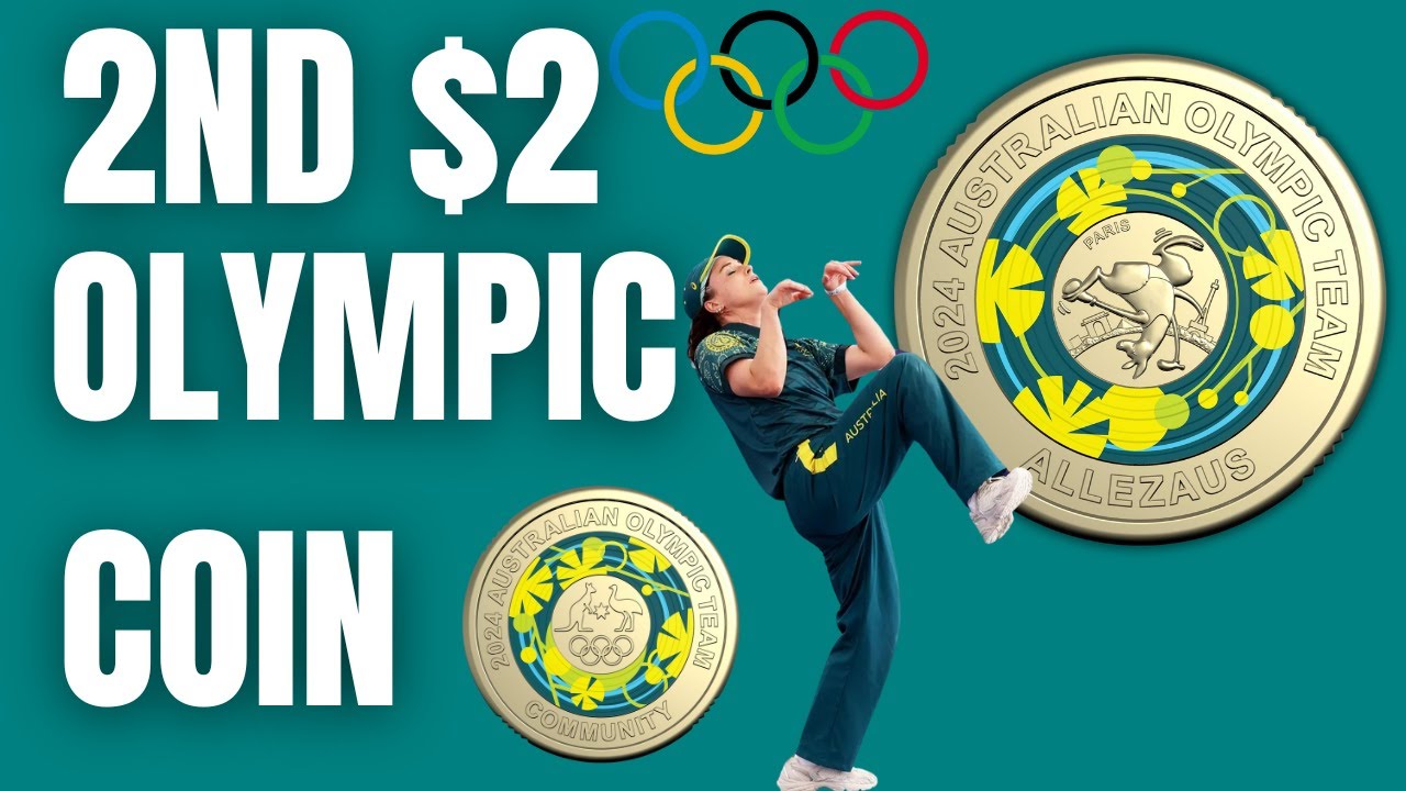 Second $2 Paris Olympic “Allezaus” Breakdancing coin from Woollies ...