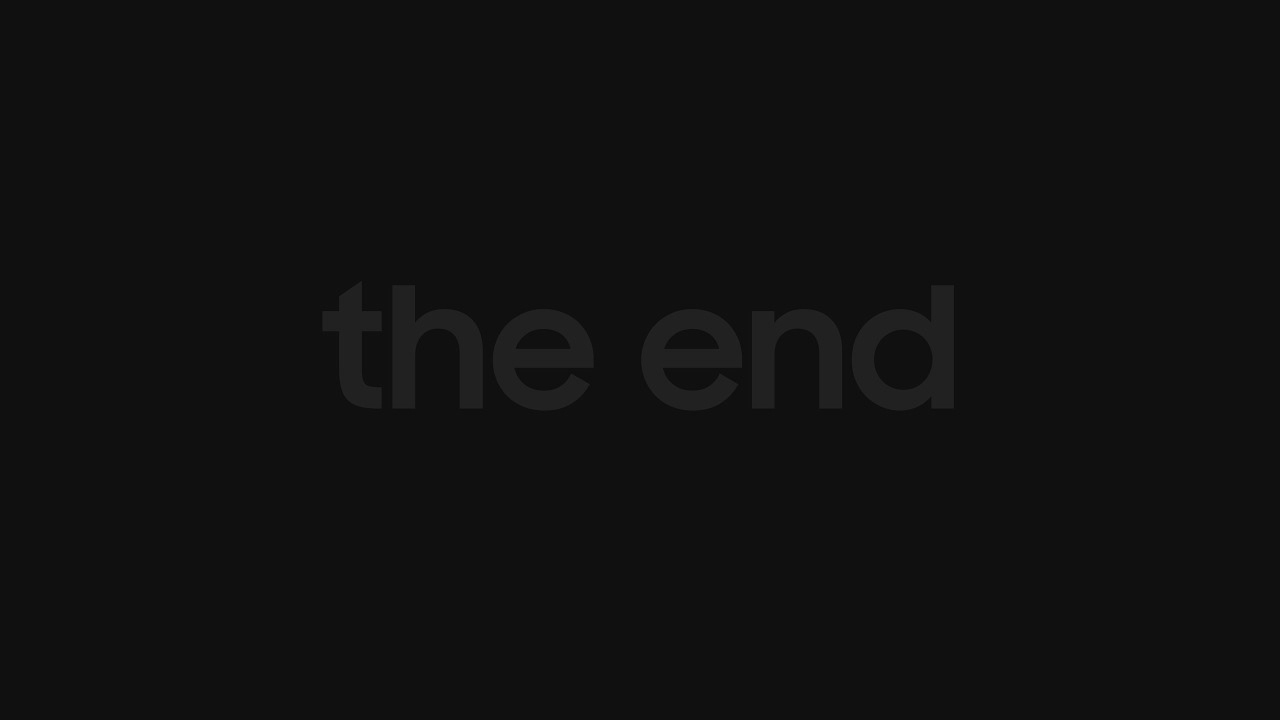 the end - YouTube