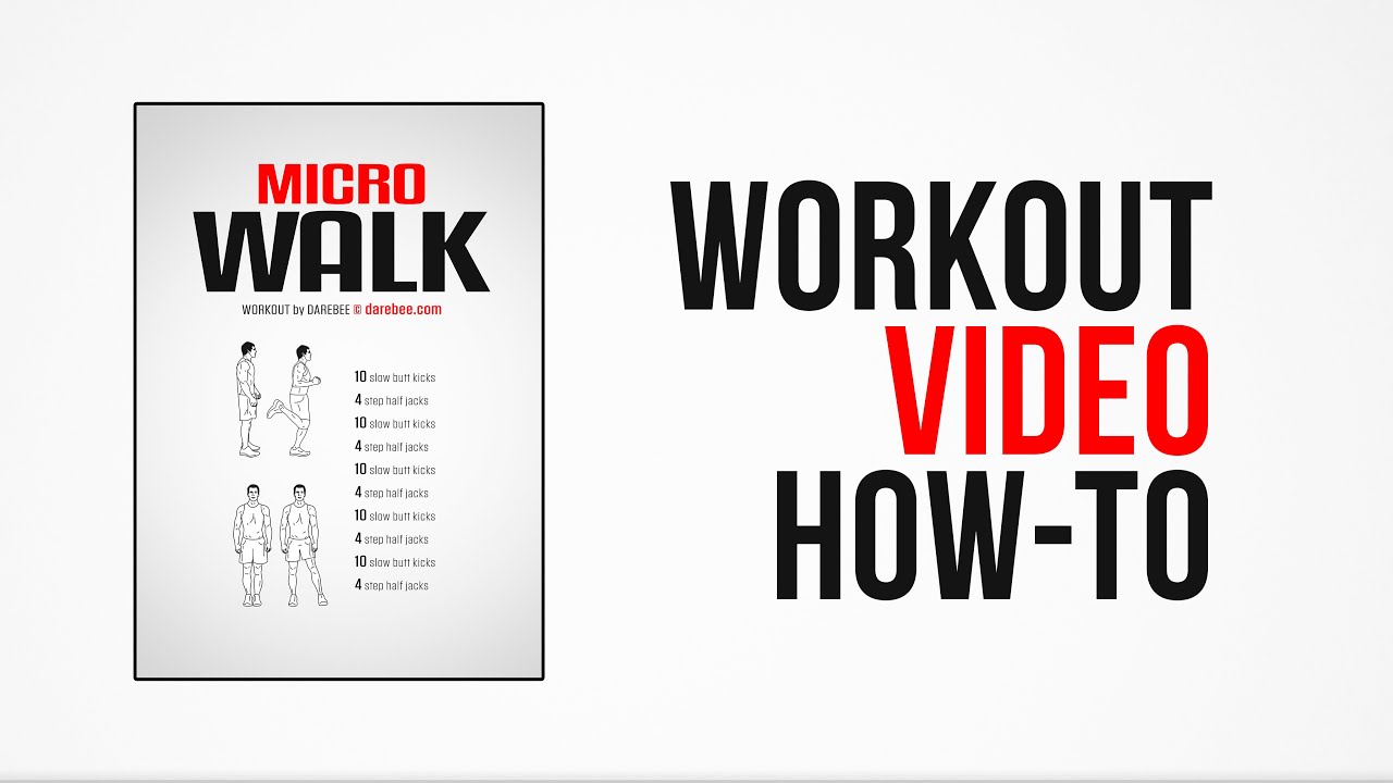 Micro Walk Mini Workout [ FULL ] by #DAREBEE - YouTube