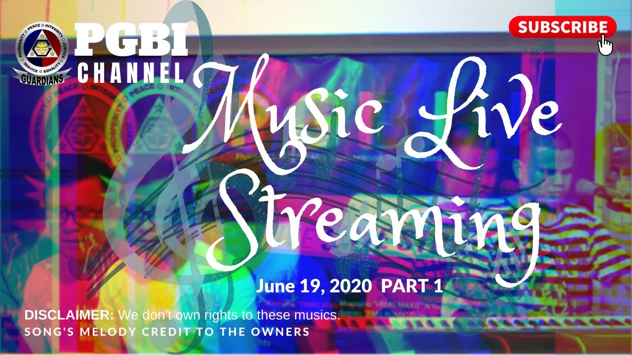 PGBI Music Live Streaming June 19, 2020 PART 1 - YouTube