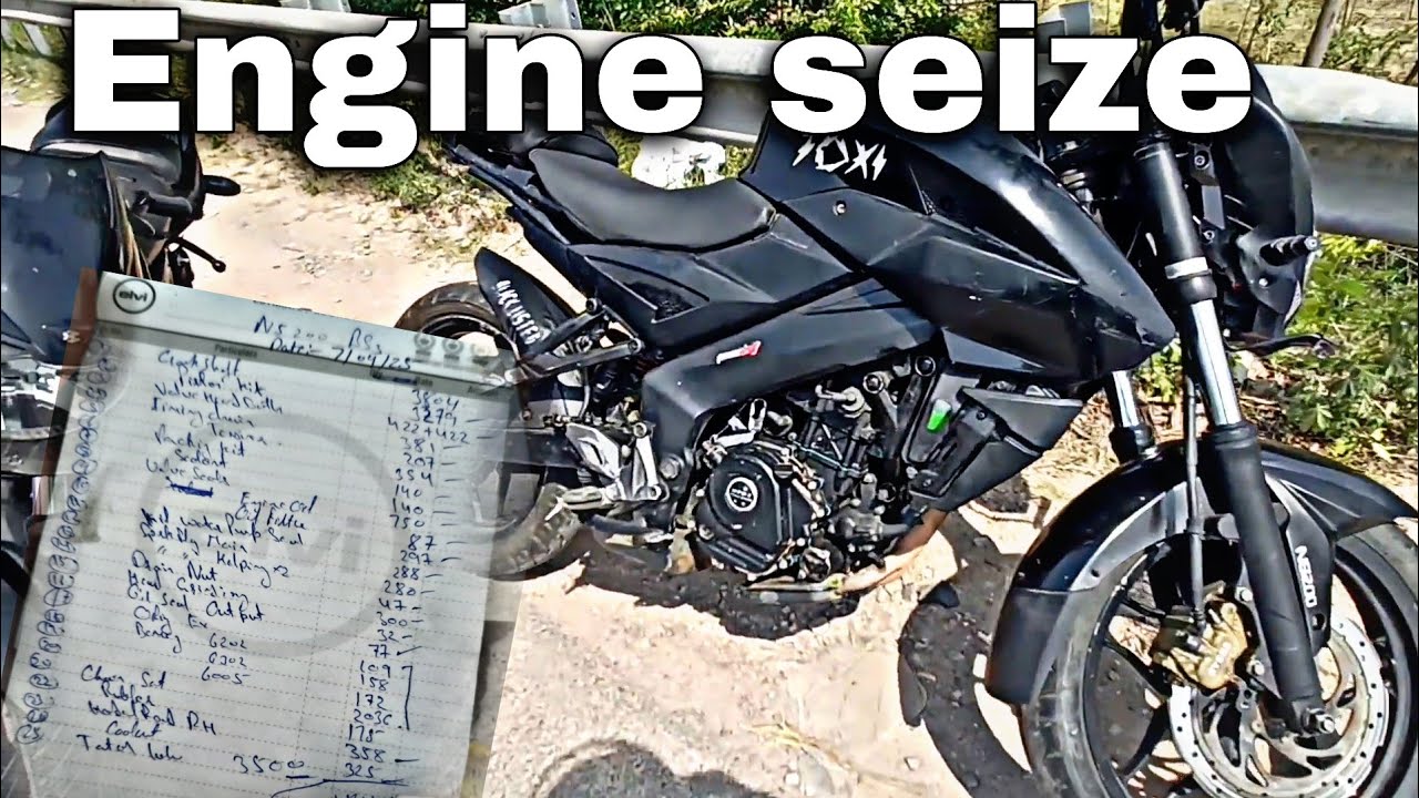 Pulsar ns200 bs3 engine seize || full engine repair cost - YouTube