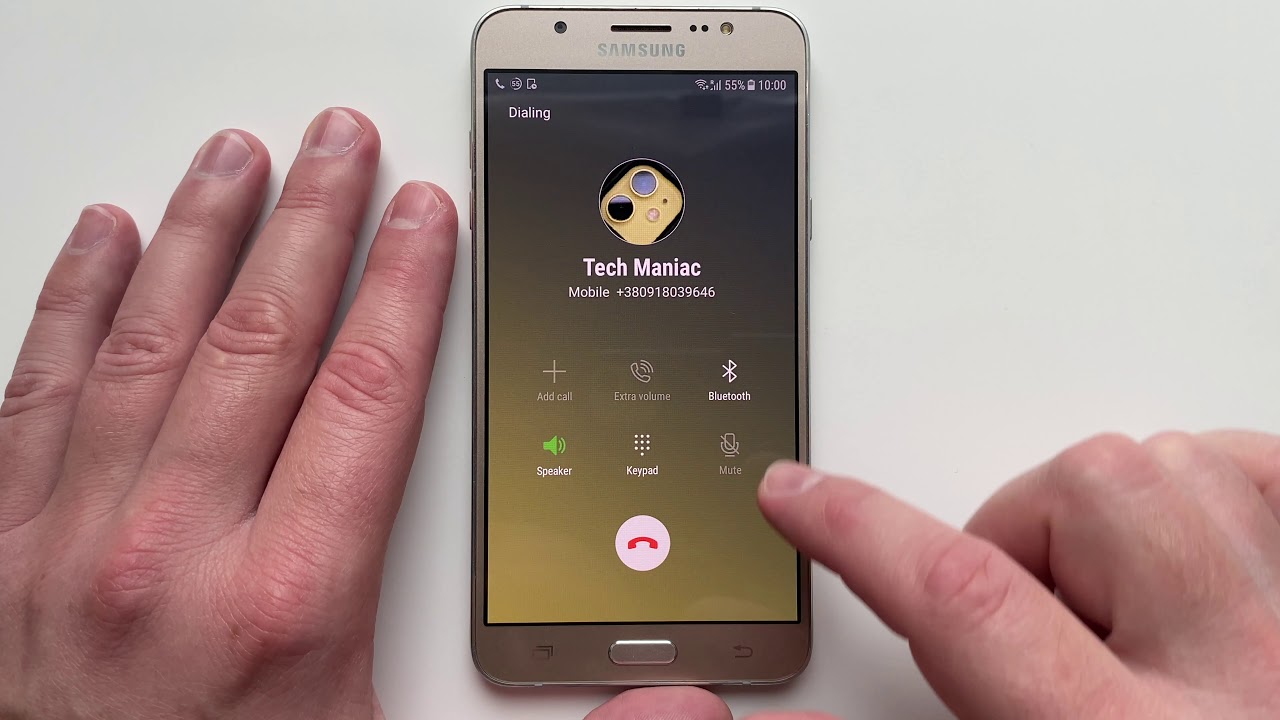 SAMSUNG GALAXY J7 2016 Incoming Call Over the Horizon Android 7 - YouTube