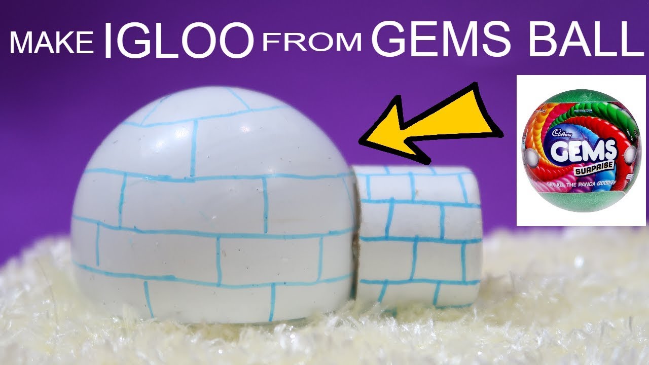 MAKE IGLOO FROM GEMS BALL | MAKE IGLOO | IGLOO PROJECT | IGLOO MODEL ...