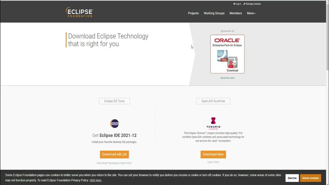 How to Download Java and Eclipse | Run First Java Program | Hello World ...