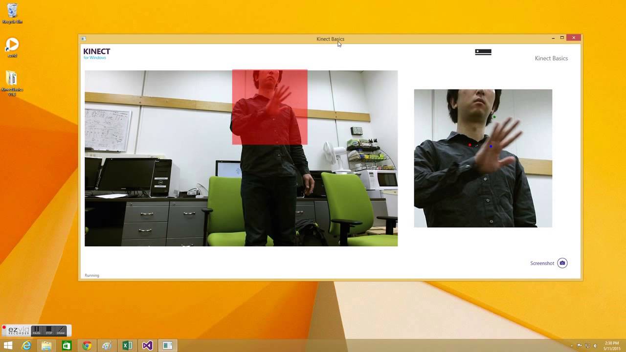 Hand Tracking with Kinect (Demo) - YouTube