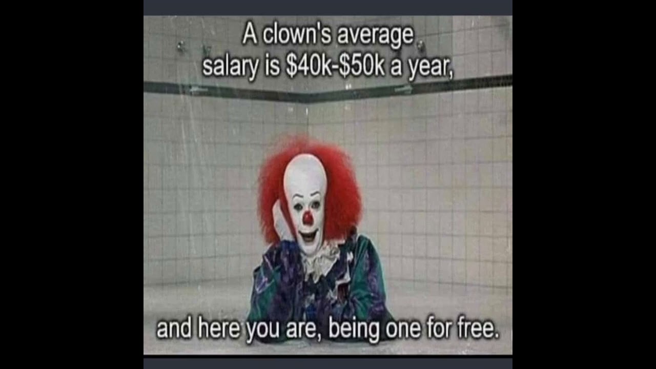 cursed clown meme - YouTube