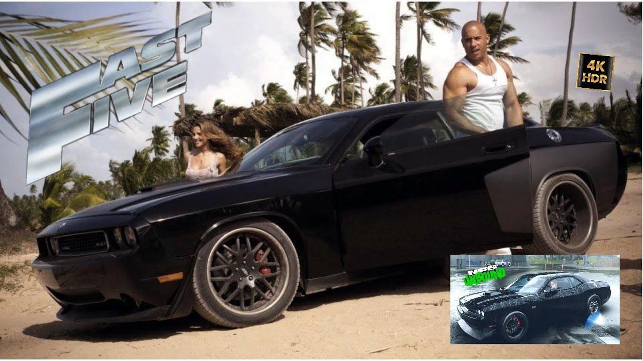 Fast Five - Dodge Challenger SRT8 de Dominic Toretto - NFS Unbound 4K HDR - YouTube