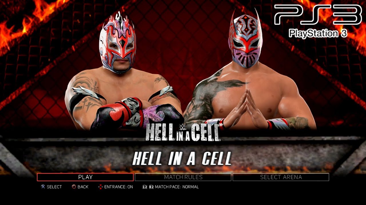WWE 2K17 PS3 - Kalisto VS Sin Cara - Hell in a Cell [2K][mClassic ...